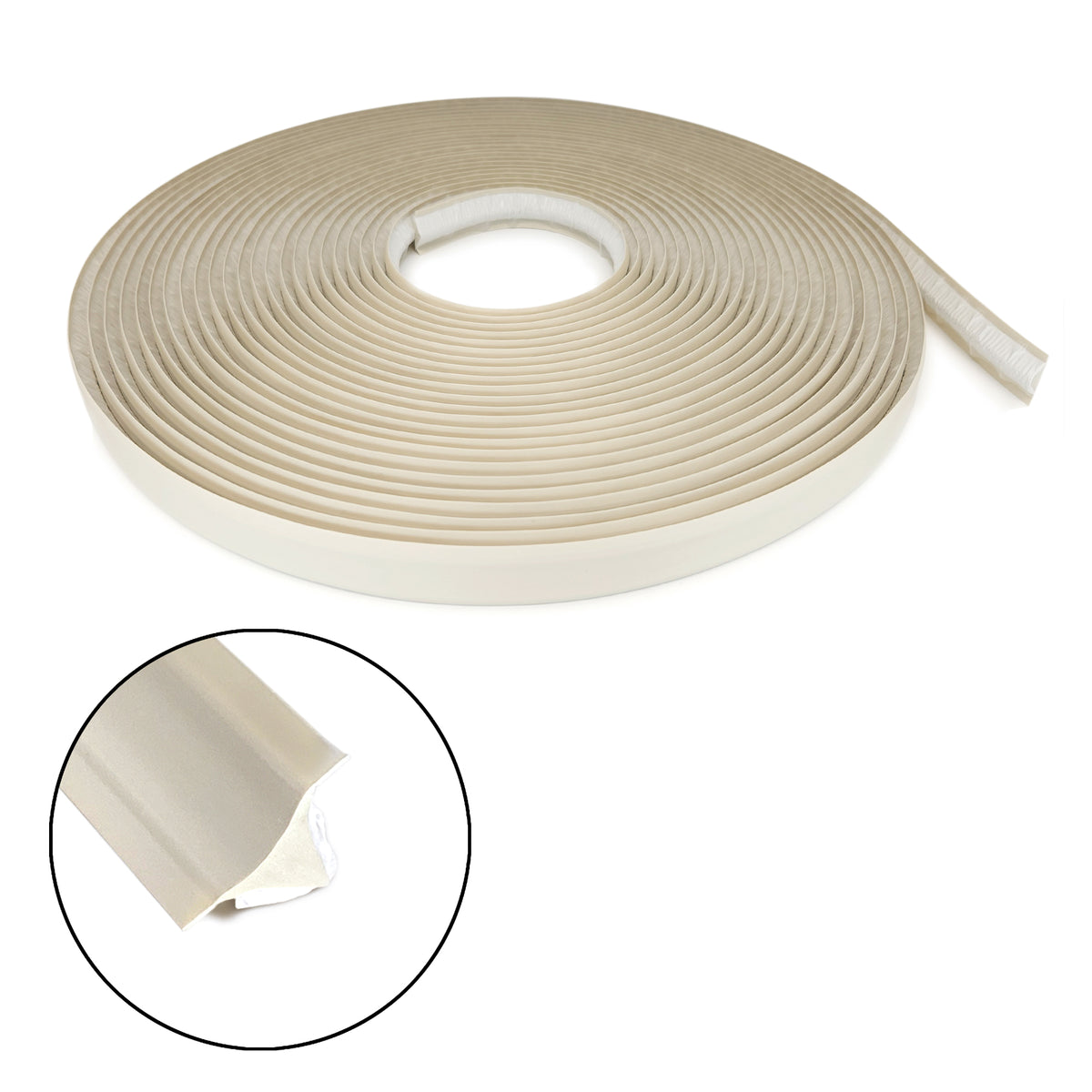 InstaTrim Ivory Trim Strips, Self-Adhesive Caulk | InstaTrim®